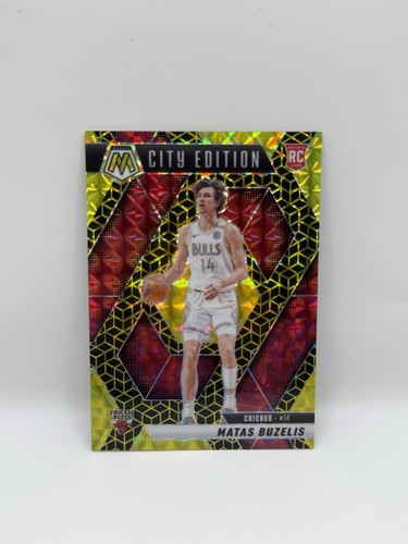 2024 Mosaic Matas Buzelis Rookie Card City Edition Chicago Bulls GOLD ...
