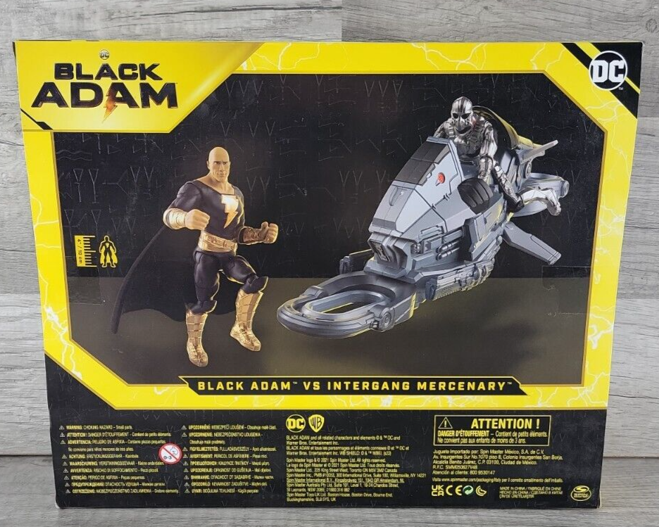 BLACK ADAM VS INTERGANG MERCENARY with Exclusive Vehicle The Rock ...