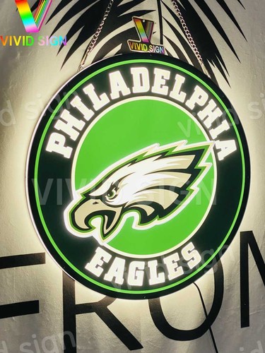 Philadelphia Eagles Champions 3D LED 16"x16" Neon Sign Light Lamp Bar ...