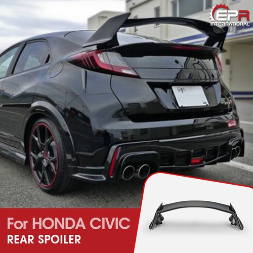 For Honda 15-17 Civic TyR FK2 Carbon Fiber OE Tape Rear Spoiler Wing ...
