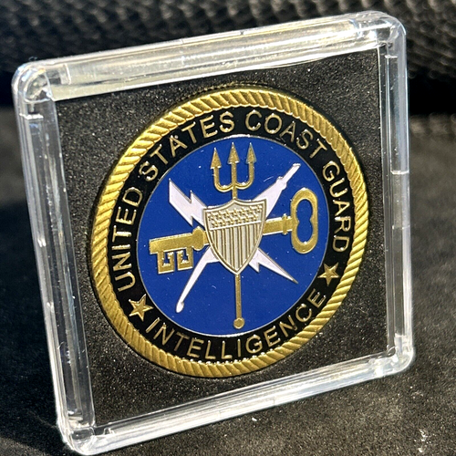 US Coast Guard Intelligence Challenge Coin USCG-with Snap Tight Case | eBay