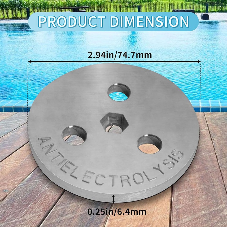 Pool Skimmer Zinc Anode Weight Plate Anti-Electrolysis Weight Zinc ...