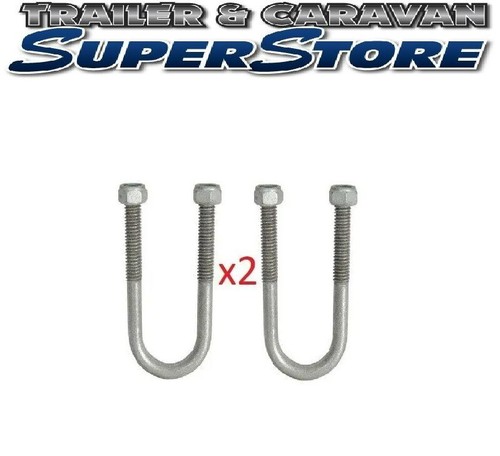 2x Round galvanized gal ubolts u bolts 50mm x 175mm J60 | eBay Australia