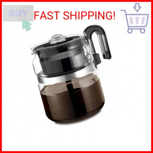 Café Brew Collection 8-Cup Glass Stovetop Percolator Coffee Pot ...