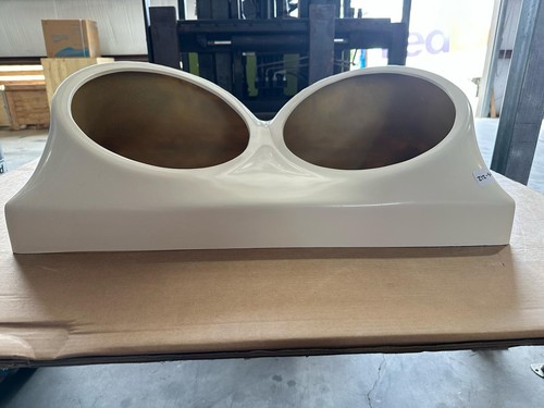 SCRATCHED/DENTED Double 12 fiberglass speakerbox FACEPLATE RED 212-5005 ...