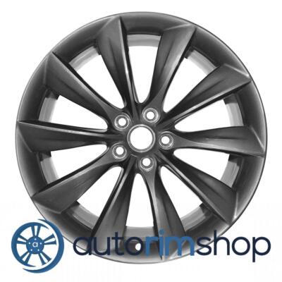 Tesla Model S 2012-2021 21" Factory OEM Rear Wheel Rim Charcoal | eBay