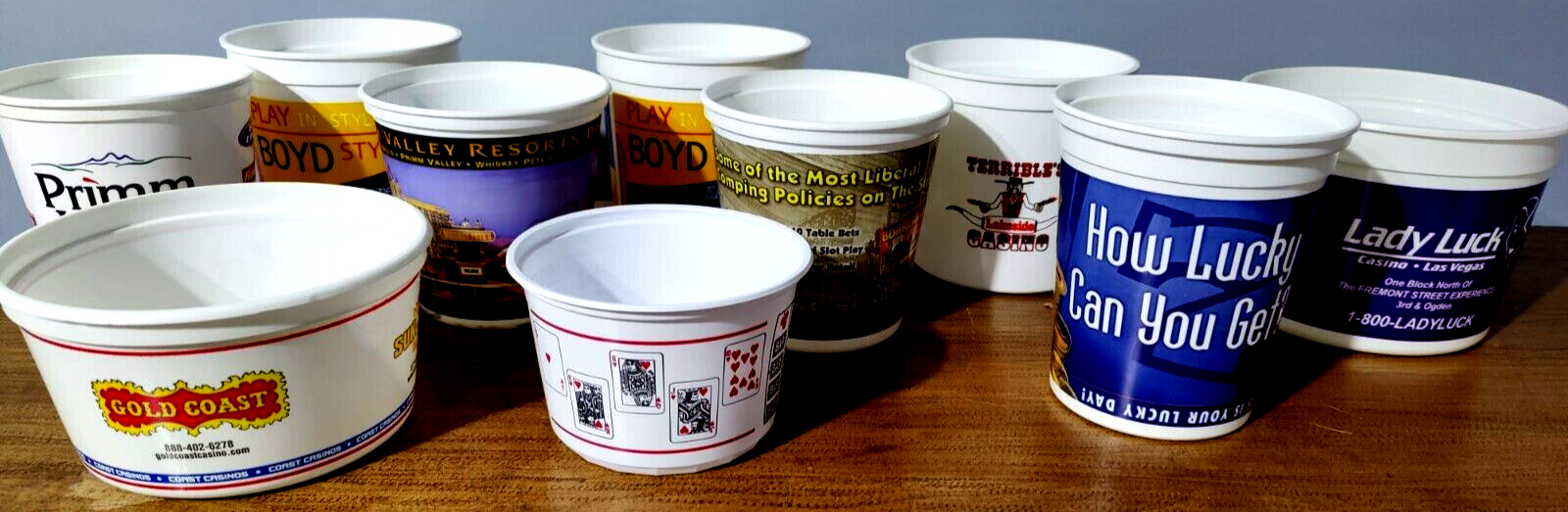 Vintage Casino Plastic Coin Cups Lot of 10 Collectible Nice for ...