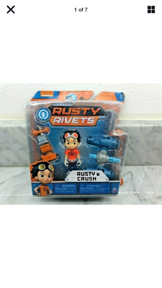 Nickelodeon Rusty Rivets Build Me Rivet System Rusty & Crush Figure Set ...