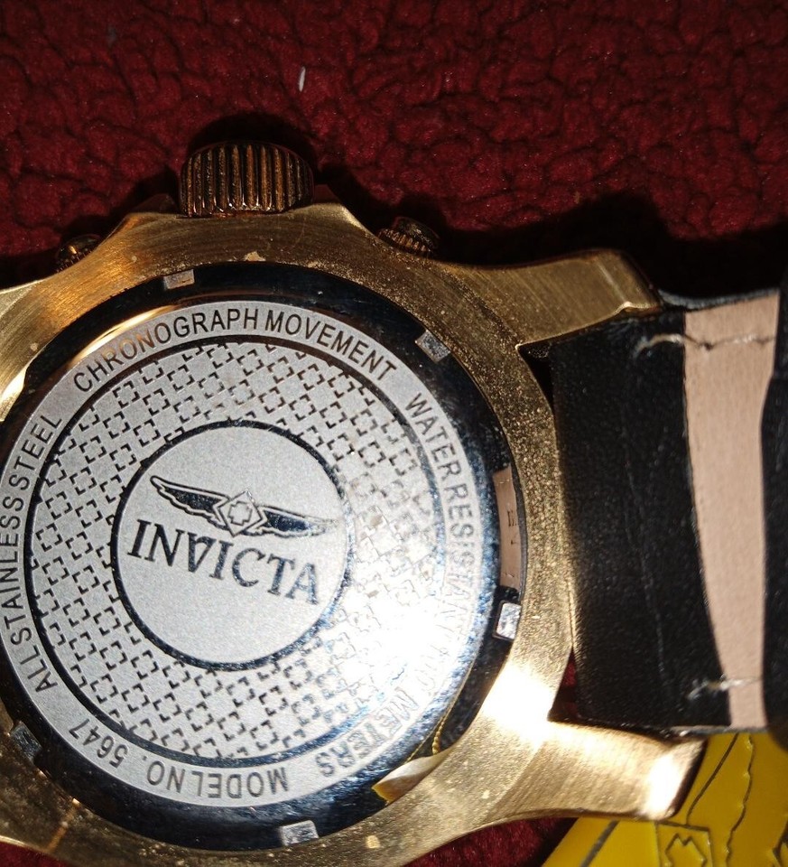 Invicta 5647 II Collection Sport Elite Quartz Chronograph Leather Mens ...