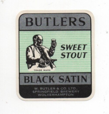 England - Vintage Beer Label - W. Butler, Wolverhampton - Butlers Black ...