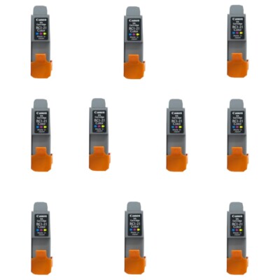 10X Original Canon Ink Cartridge BCI-21 Color For BJC 2000 2100 2115 ...