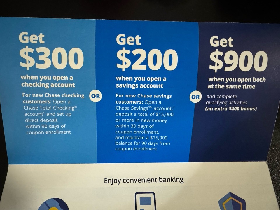 chase Bank Coupon | eBay