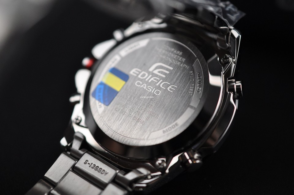 Casio Edifice Chronograph Twin Sensor Stainless Steel Men's Watch ERA ...