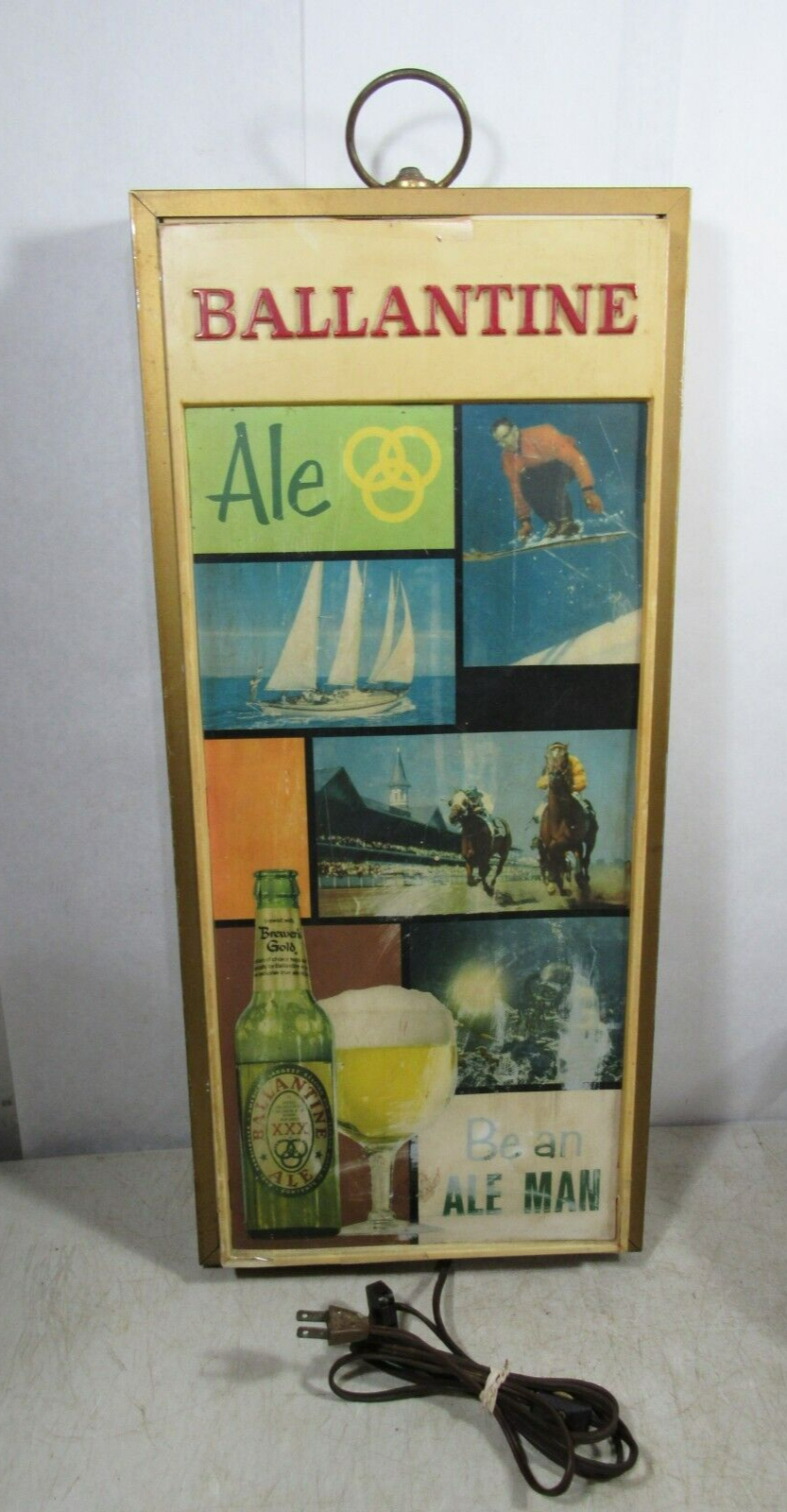 Vintage 1950s60s Ballantine Ale Lighted Beer Sign Display | eBay