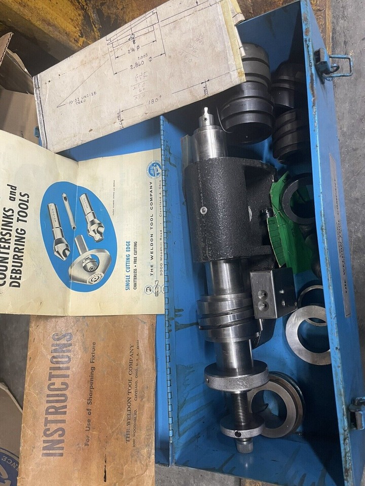 Weldon Axial Relieving Fixture w/ Helical Grinding setup | eBay