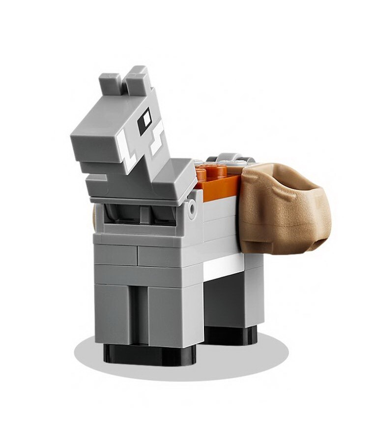 LEGO Minecraft - Esel - Figur Minifigur Donkey Badlands Maultier Pferd ...