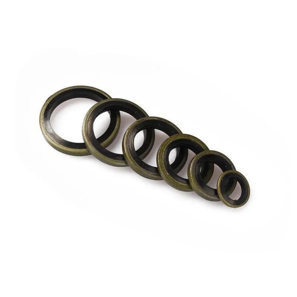 150pcs M6-M24 Bonded Seal Oil Washer Set Assortment Bonded Oil Copper ...