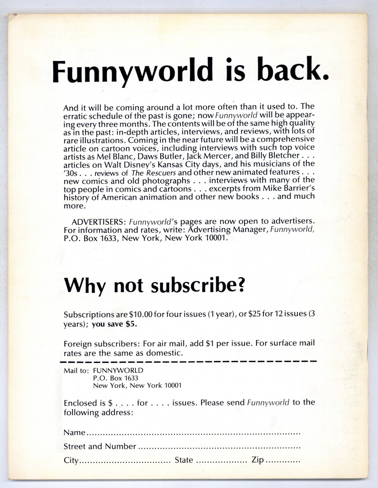 Funnyworld 17 Roy Williams Dick Huemer interviews Fanzine 1977 Mike ...