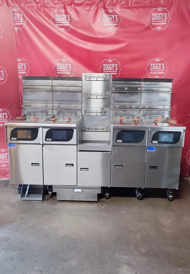 78” Pitco ROV SSHLV14 four door Vat Gas Filtration Fryer | eBay
