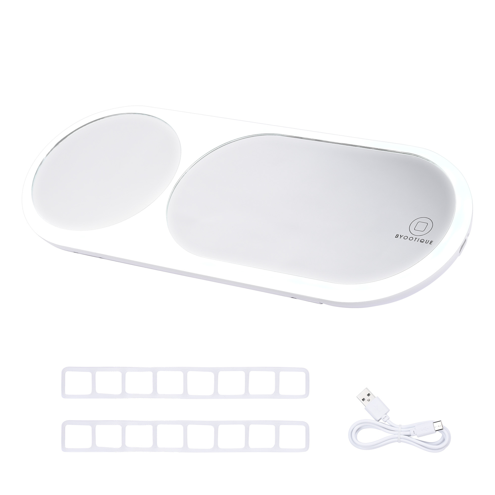 Byootique Sun Visor Makeup Desk Mirror LED Light 3X Magnification for ...