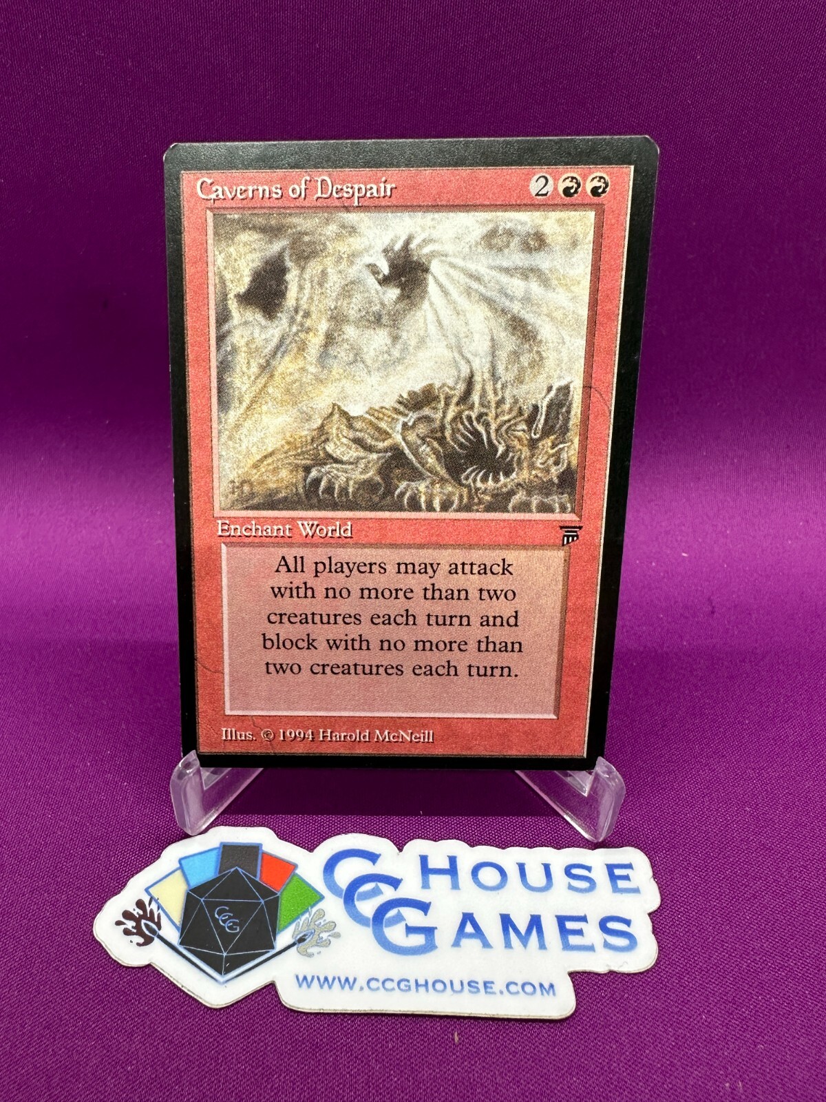 MTG Caverns of Despair Artist Proof English Legends Harold McNeill ...