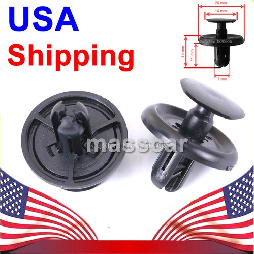 100x LEXUS ES300 ES330 ES350 PLASTIC PUSH CLIPS HOOD ENGINE UNDER COVER ...