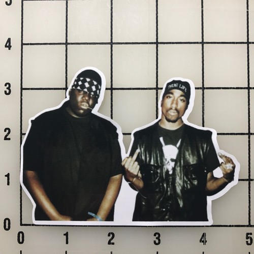 Notorious BIG & Tupac Shakur 5" Wide Multi-Color Vinyl Decal Sticker ...