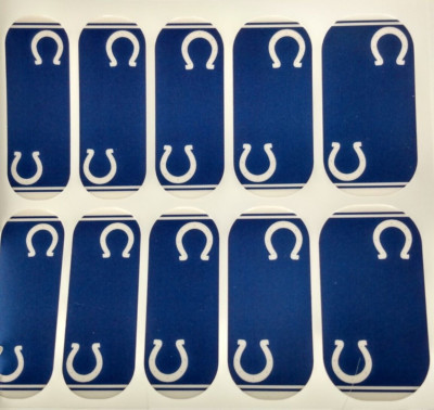 Jamberry Nail Wraps Full Sheet - "Indianapolis Colts" NFL Football | eBay