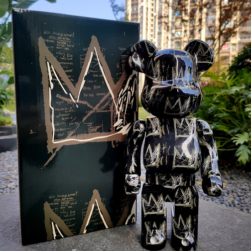 Bearbrick 400% Basquiat 8th Generation Crown 11-inch Height Brick Bear ...