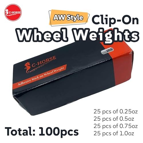 100Pcs AW Series Clip on Wheel Weights Assortment for Hammer Type Rim ...