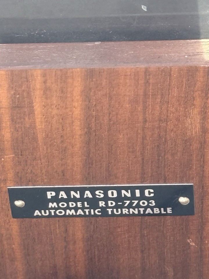 Panasonic RD-7703 33/45/78 Multiplay Record Turntable Works See Video ...