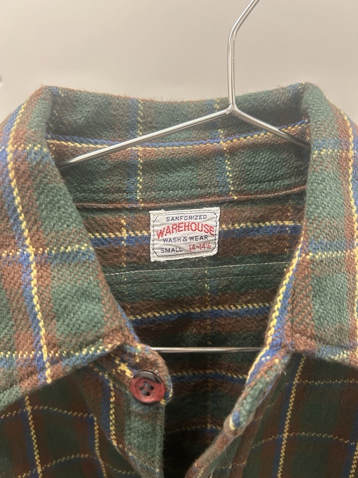 Warehouse Co. Wash and Wear Heavy Flannel Work Shirt | eBay