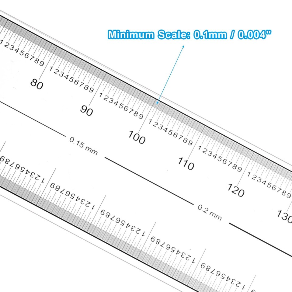 Film Flexible Ruler 100cm 0.1mm Scale with R Angle and Width Lines ...