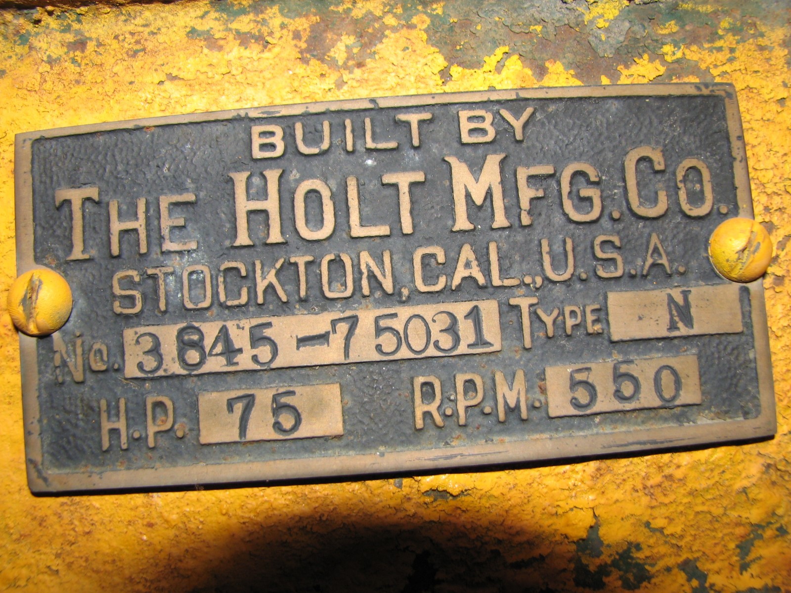 Holt 75 Crawler Tractor Engine Hit & Miss Steam 10 15 18 20 25 30 40 45 ...