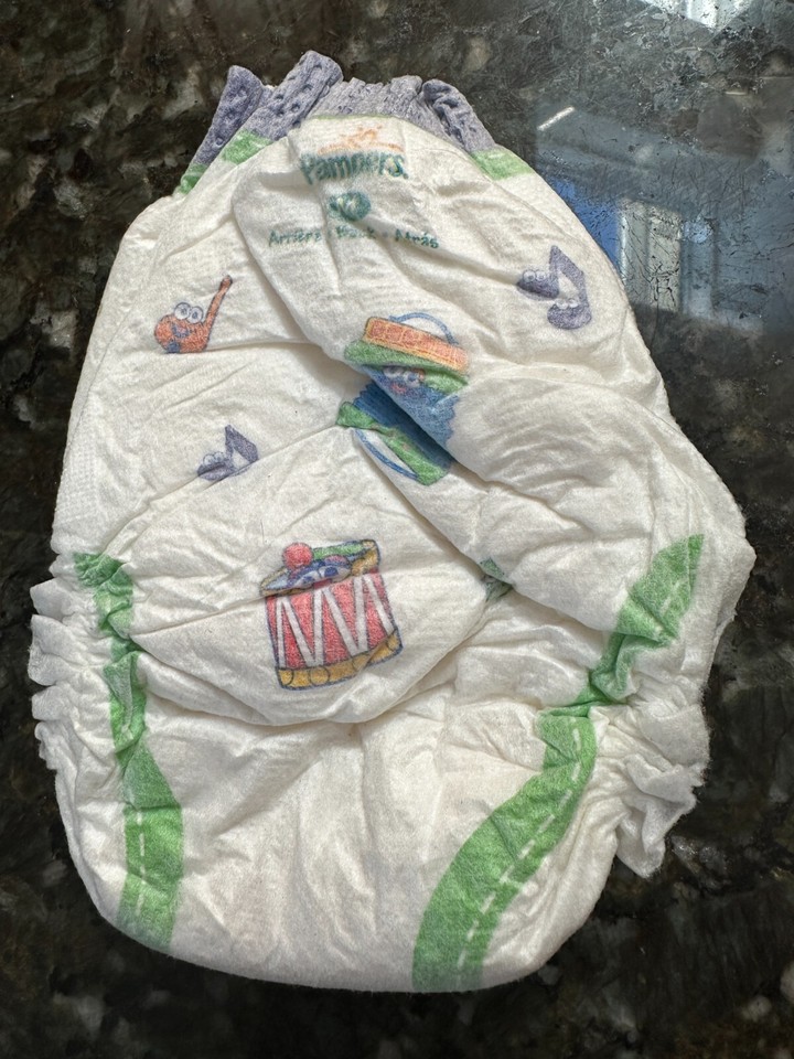 RARE Vintage 1 Pampers Pull up Size M 2000's Diapers Sesame Street ELMO ...