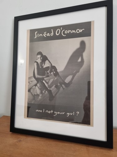 SINEAD O'CONNOR Original framed promo ad poster. 1992. Frame size 53cm ...