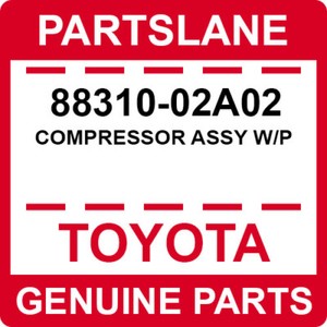 88310-02A02 Toyota OEM Genuine COMPRESSOR ASSY W/P | eBay