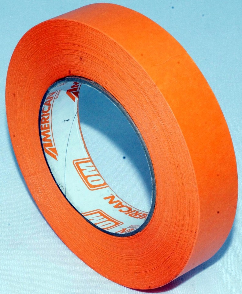 9 Rolls 1" High Temp Orange Masking Tape OM2455 IPG American | eBay