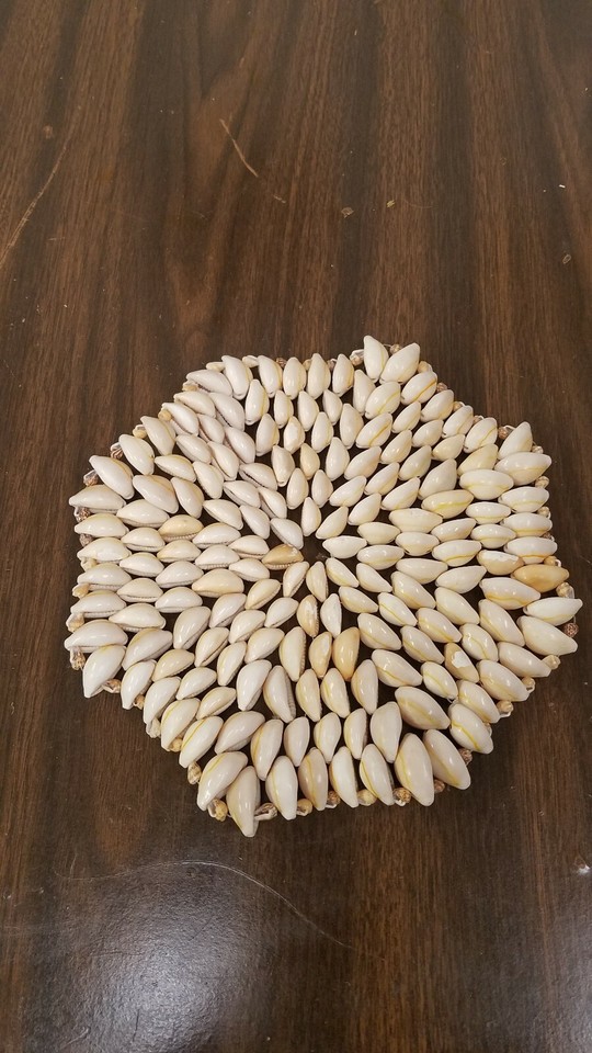 Cowrie Shell Placement 8in. Coastal Decor Table Setting Accent Mat | eBay