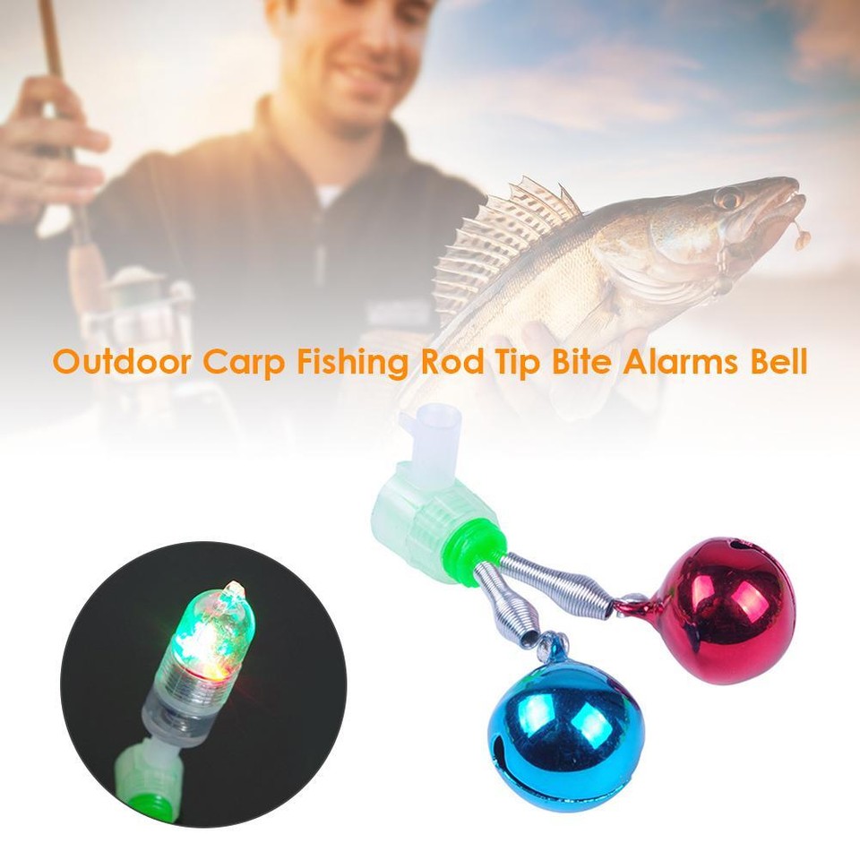 Twin Spiral Bells Outdoor Carp Fishing Rod Tip Bite Alarms Bell (Color ...