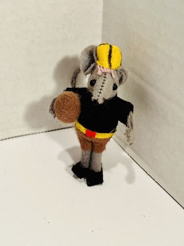Vtg Cute Felt Mice Mouse Football Player Figurine | eBay