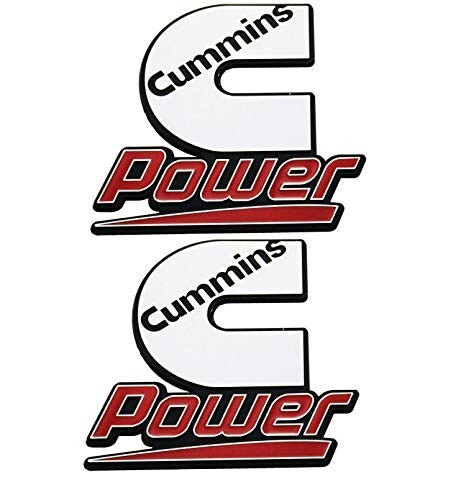 Cummins Diesel Engines Power Automotive Badge Chrome Emblem Decals - 2 ...