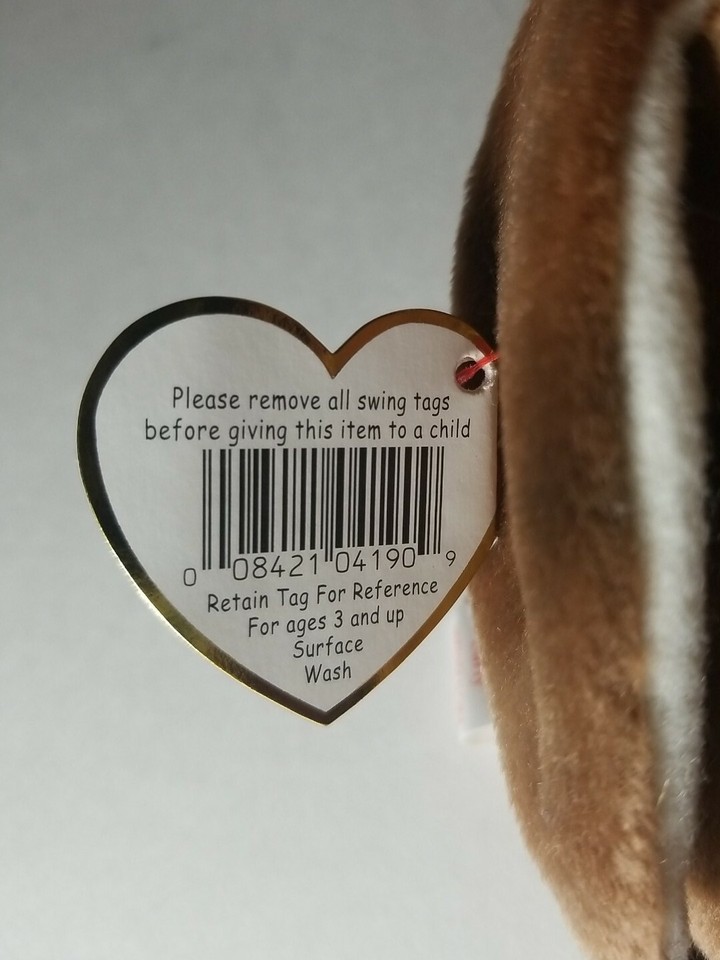 Ty Beanie Baby Early New Excellent Condition Upc:008421041909 Rare w ...