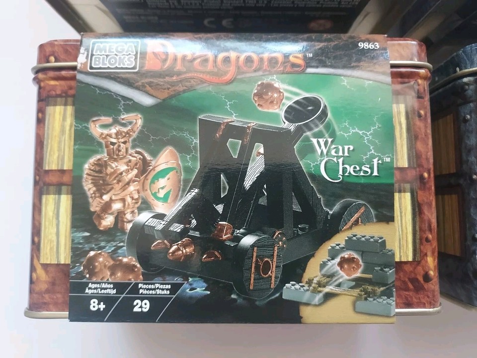 Mega Bloks Dragons War Chests Bundle. 9861, 9862, 9863, & 9864 Sealed ...
