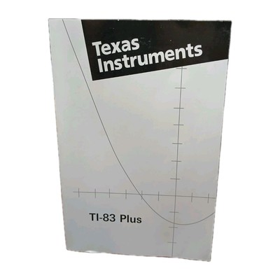Texas Instruments Book TI-83 Plus Graphing Calculator Guide Book Manual ...