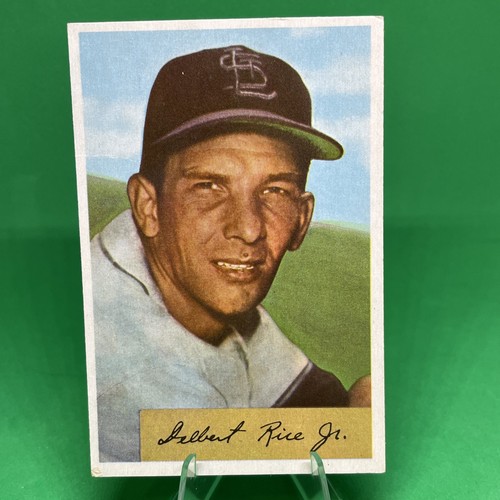 1954 BOWMAN BASEBALL DEL RICE #30 GREAT CONDITION | eBay