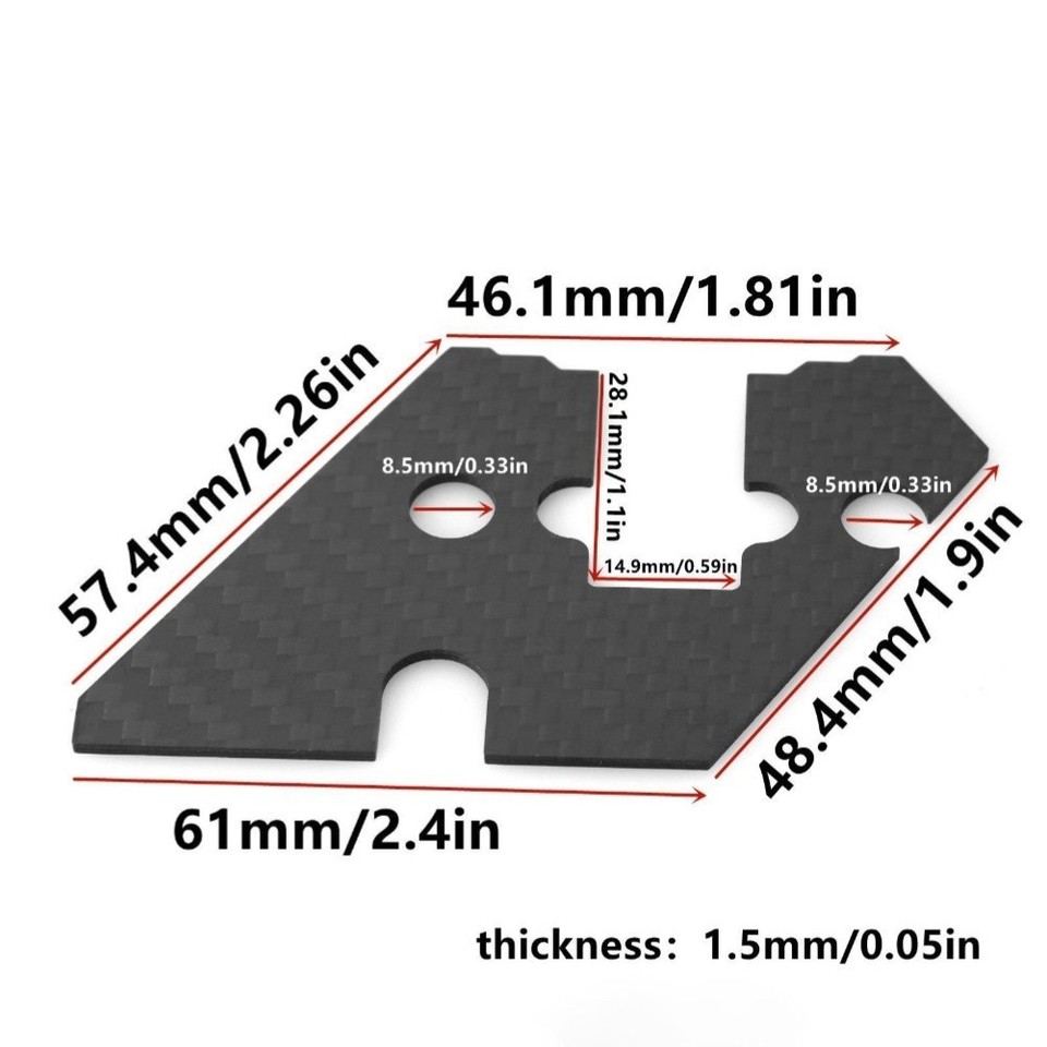 For TAMIYA TT02 Carbon Fiber Steering Assembly with Protective Anti ...