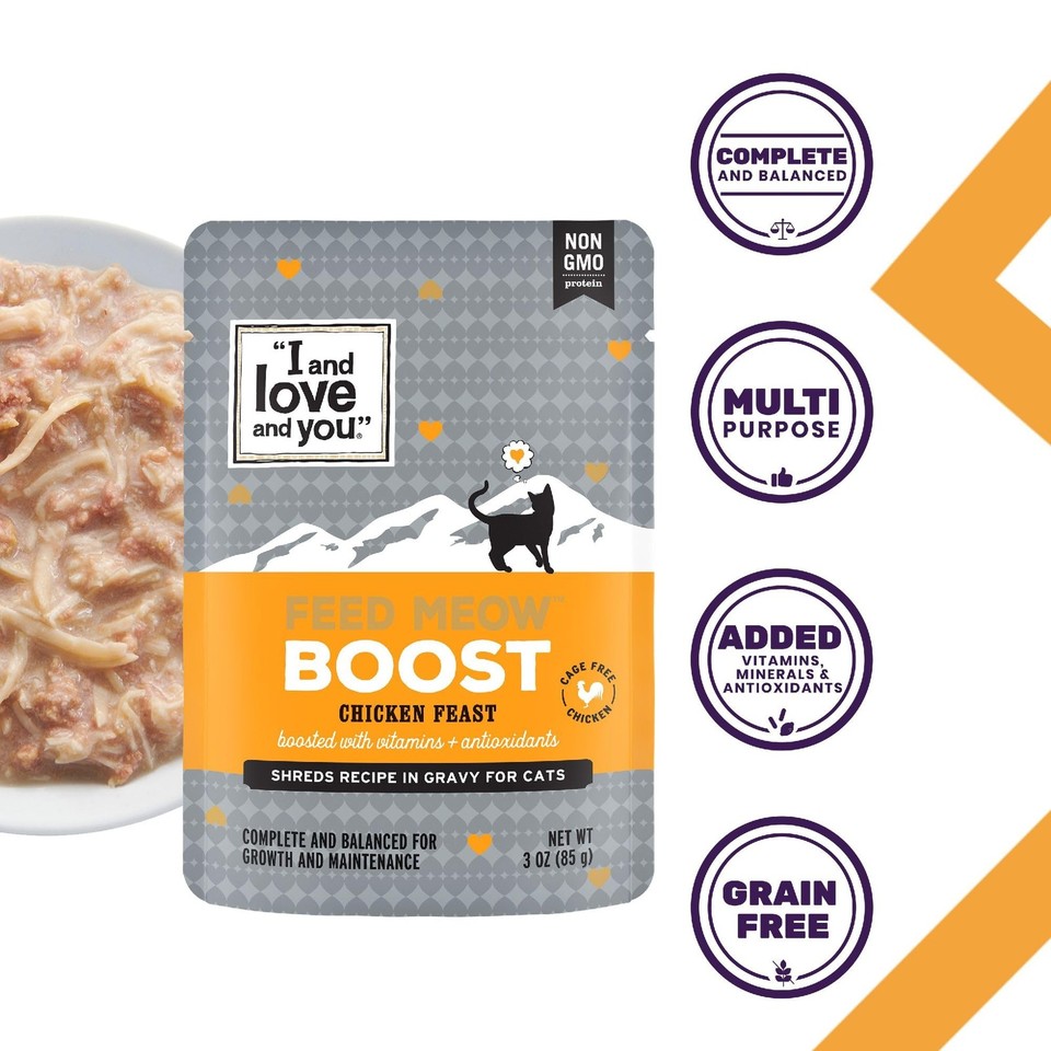 Feed Meow Boost Wet Cat Food - Chicken - Antioxidants & Vitamins for ...