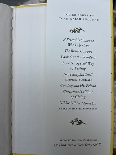 2 Joan Walsh Anglund HC Bks 1st Ed 1956 & 1963 A Friend Is Someone Who ...