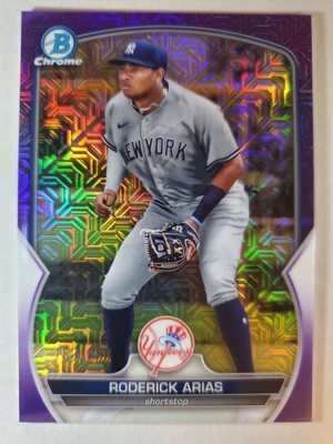 2023 Bowman Chrome Roderick Arias Purple Mojo /250 #BCP-135 | eBay